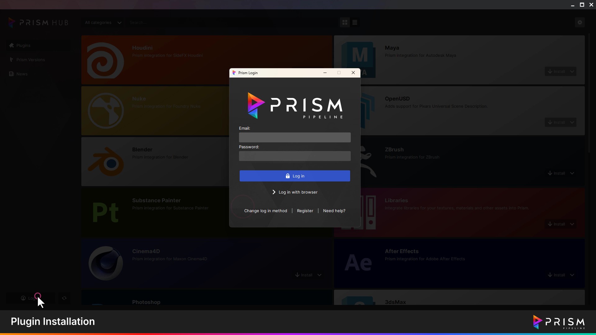 Plugin Installation — Prism Pipeline Documentation